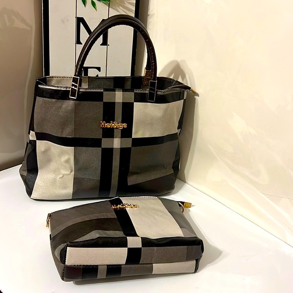 mei&ge | Other | Meige Handbag With Makeup Bag | Poshmark
